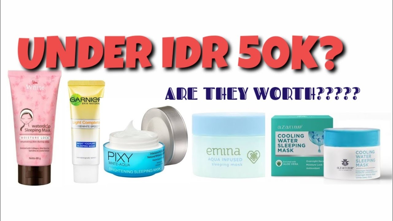 Sleeping mask UNDER IDR 50k! - YouTube
