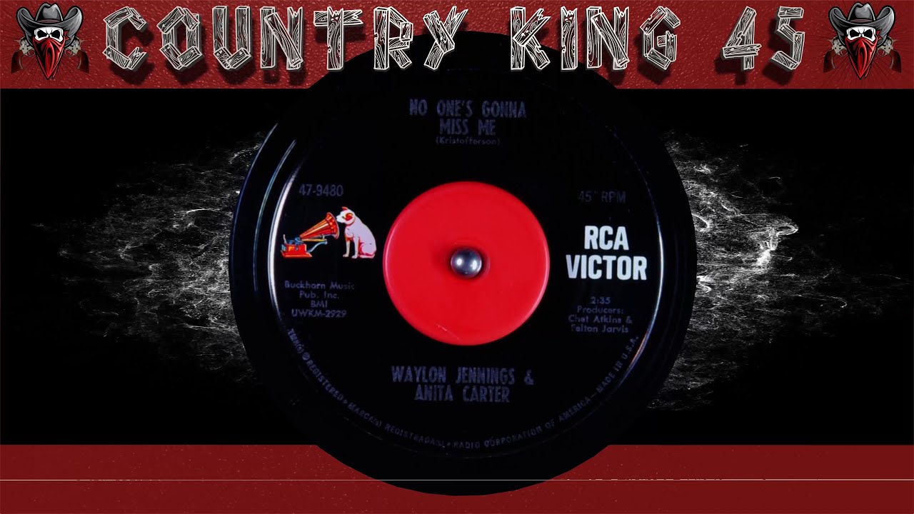 Waylon Jennings & Anita Carter - No One's Gonna Miss Me - YouTube