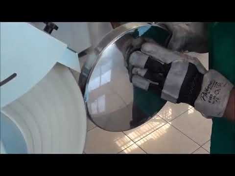 GECAM mirror polishing and Brushing machine - YouTube