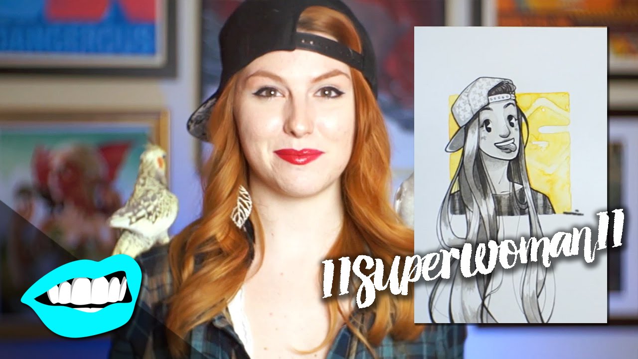 Drawing Lilly Singh // Rad Portraits with Beth Be Rad | Snarled - YouTube