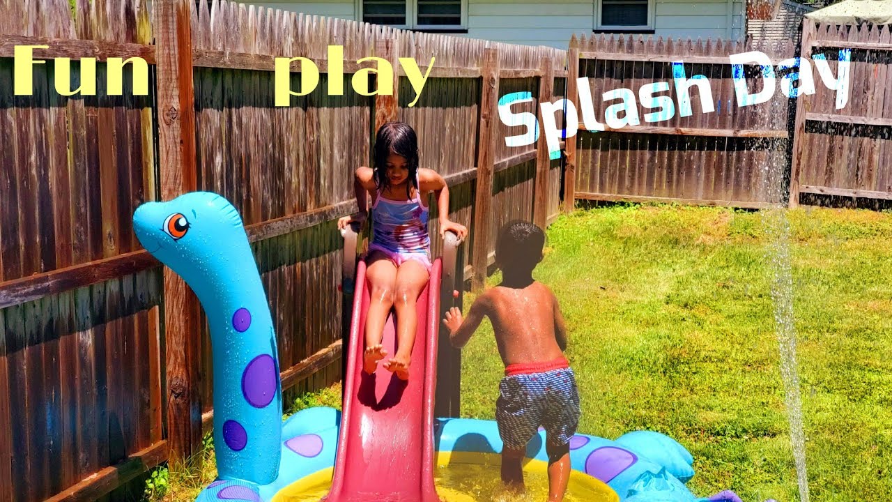 Splash day and ice-cream fun for the kids - YouTube