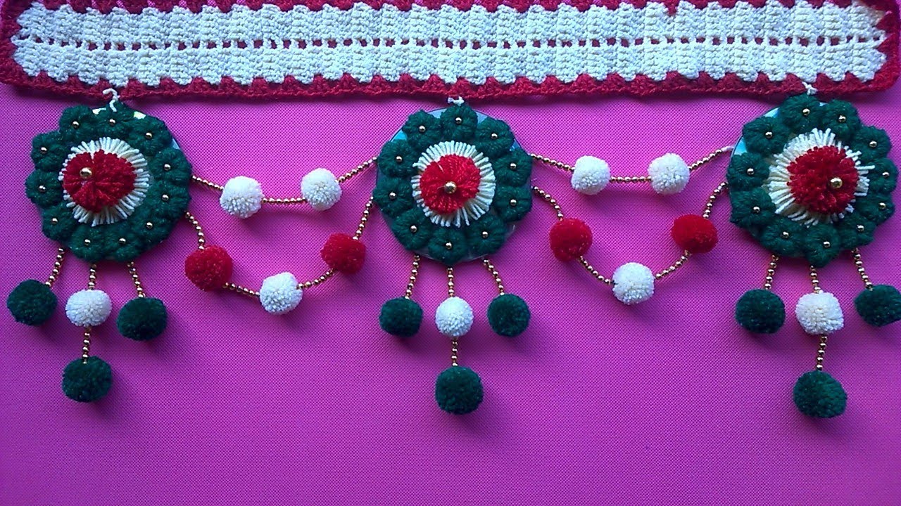 BEAUTIFUL WOOLEN DOOR HANGING TORAN || DOOR HANGING TORAN || WOW ...