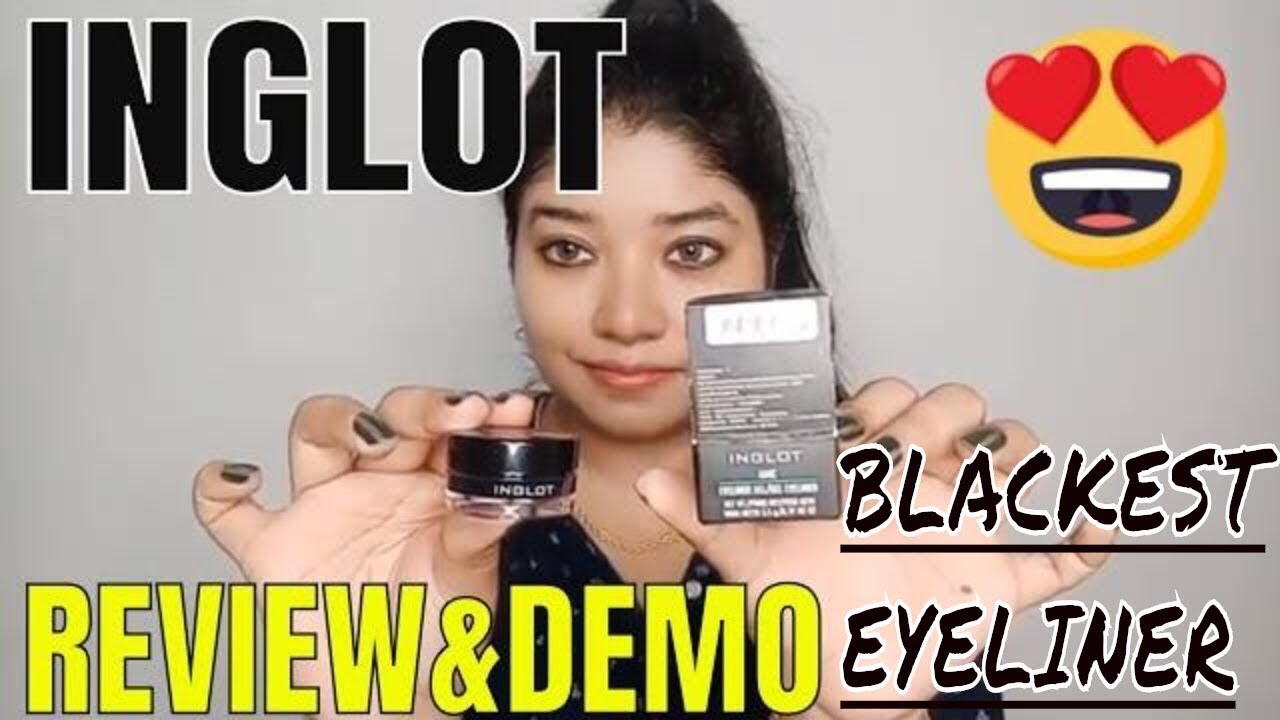 INGLOT AMC Eyeliner Gel 77 Black - First Impressions, Review And Demo ...