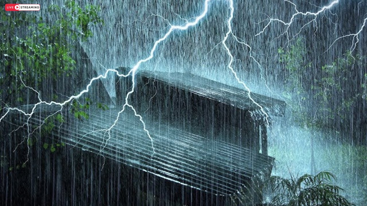 Super Heavy Rainstorm - Deep Sleep with 10 Hours of Powerful Rainfall ...