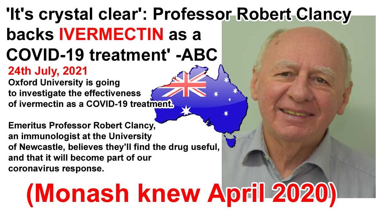'It's crystal clear': Australian Professor Robert Clancy backs ...