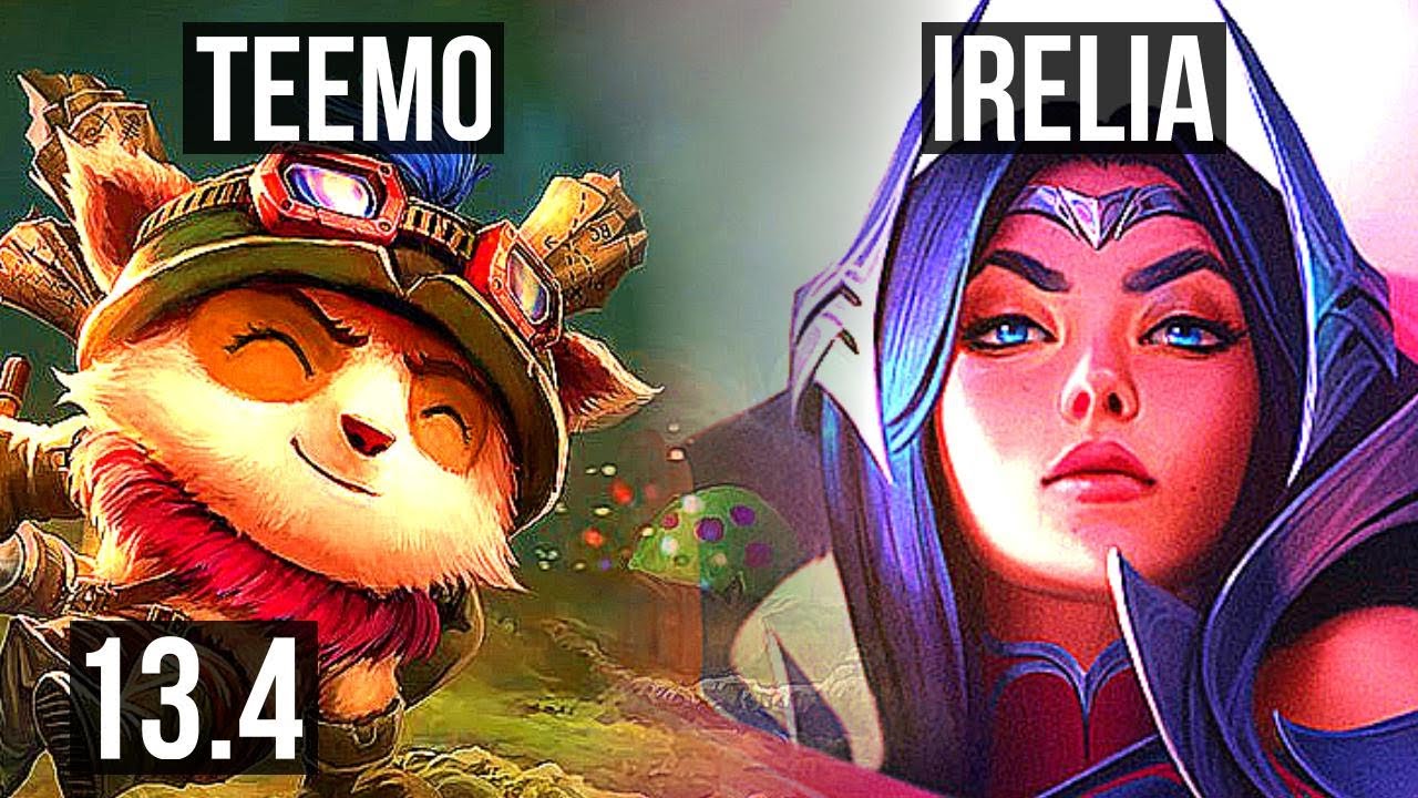 Teemo Vs Irelia Top 8 1 7 2 2m Mastery 1300 Games Kr Diamond