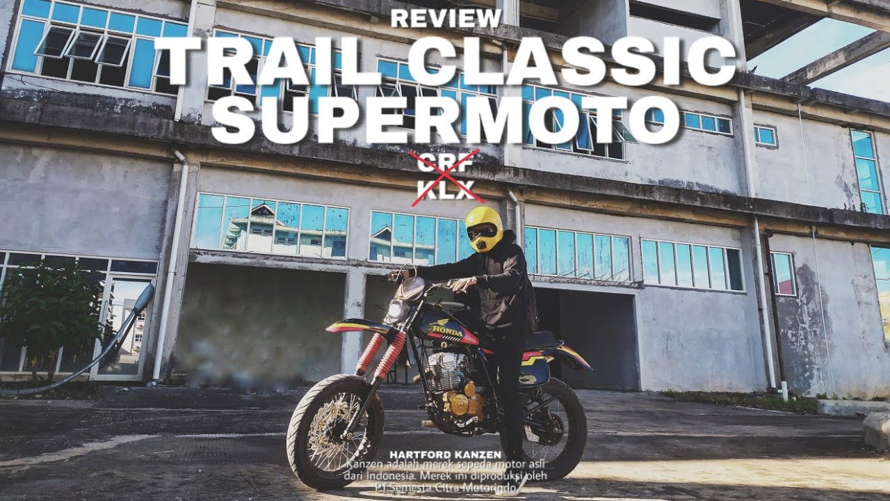 Review Trail Classic Supermoto no CRF KLX #triltuasupermoto - YouTube