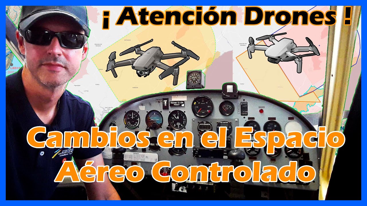 Drones en espacio aereo controlado - YouTube