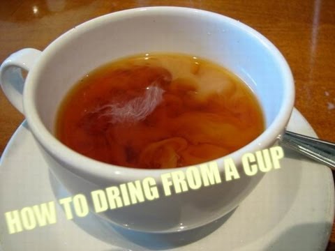 How To Drink From A Cup - YouTube