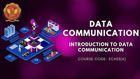 EC603 (A) - DATA COMMUNICATION - YouTube