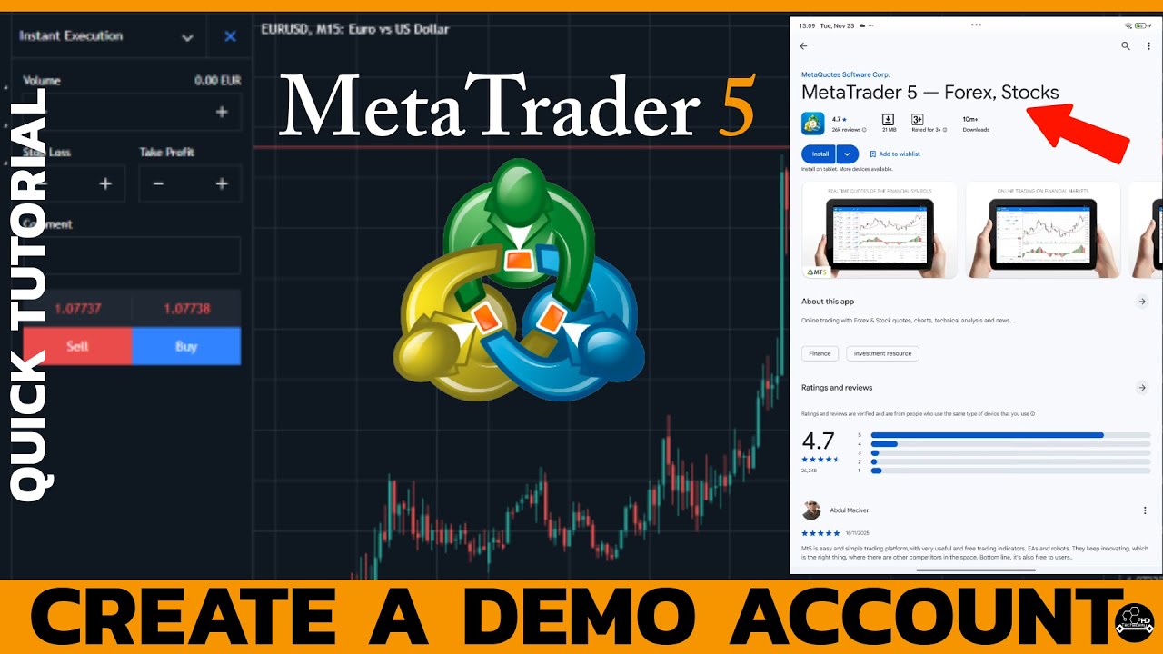 How to Open a Demo Account in MetaTrader 5 (Beginner’s Guide)? - YouTube