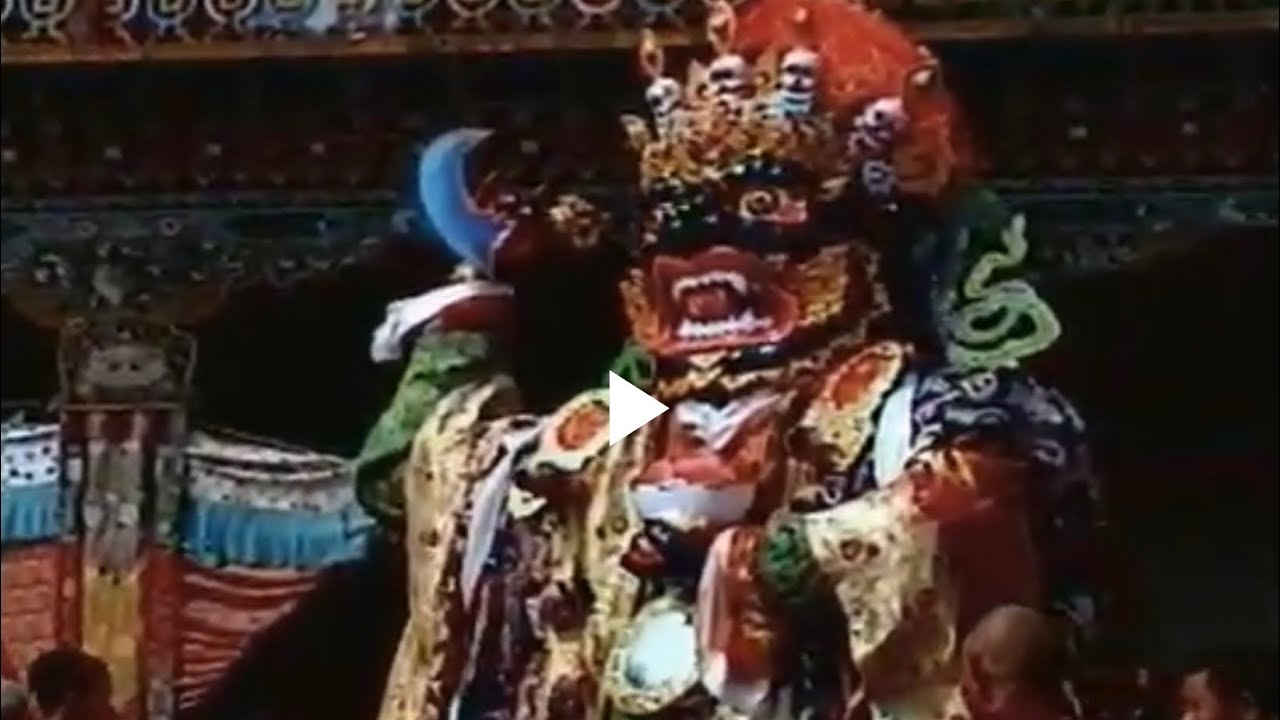 Tibetan Cham Dance Day 2 Rumtek Monastery 1999 - YouTube