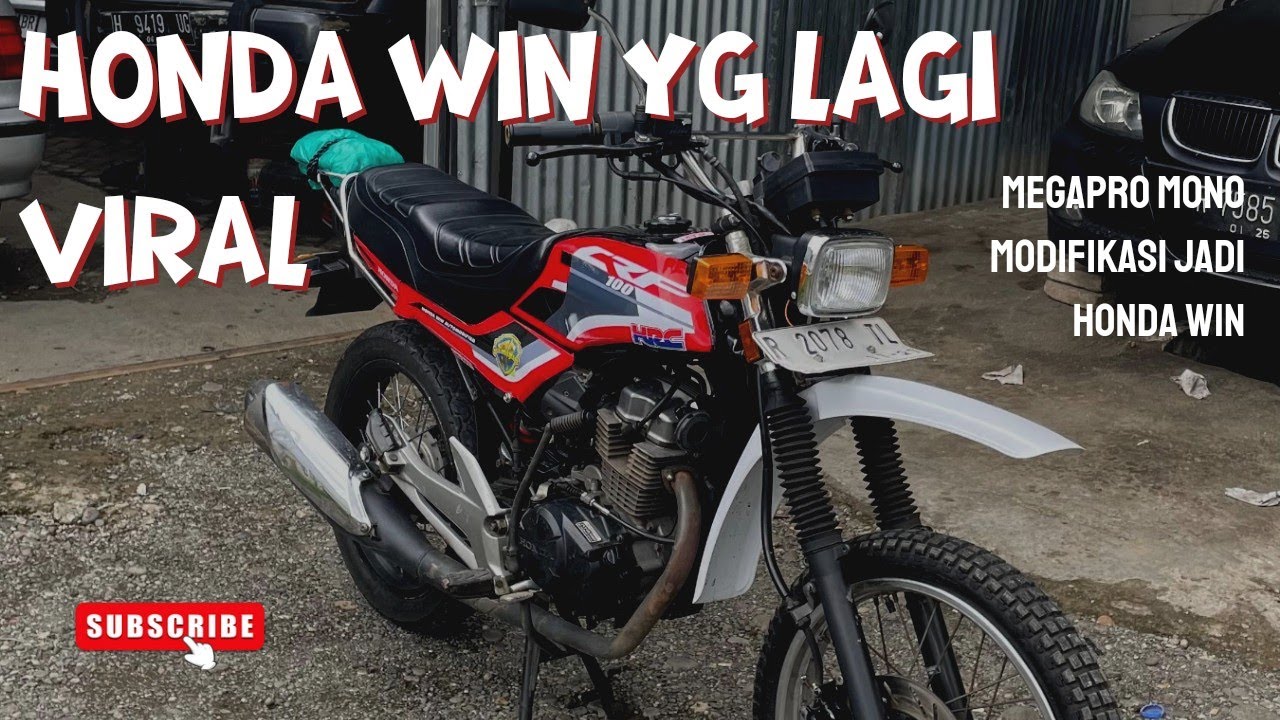 MEGAPRO MONO MODIFIKASI jadi HONDA WIN 100 - YouTube