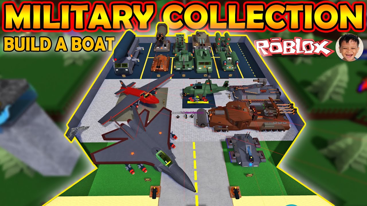 Roblox Build a Boat for Treasure! Military Base or Museum! Tanks ...