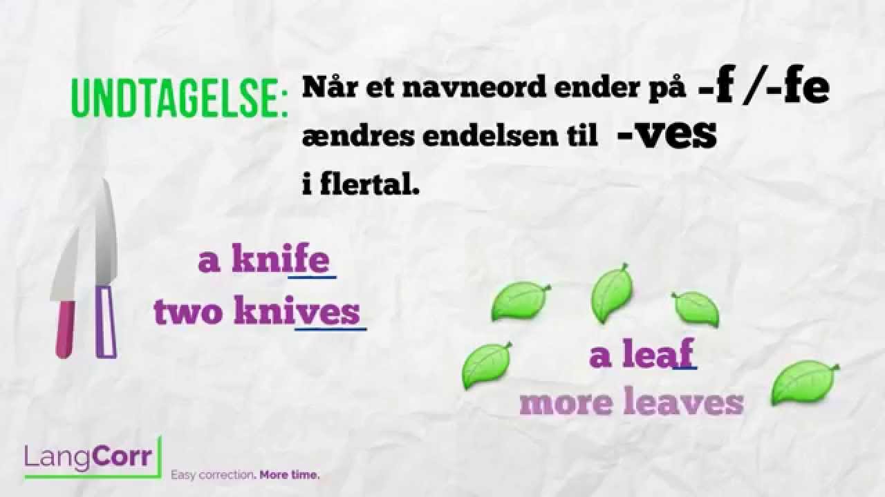 Substantiver: Navneord med endelsen -f(e) - YouTube