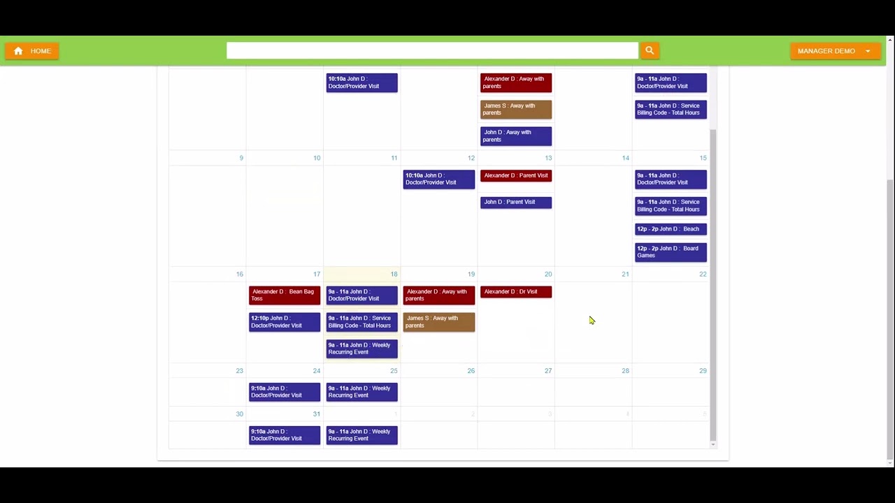 Staff and Client Calendar - YouTube