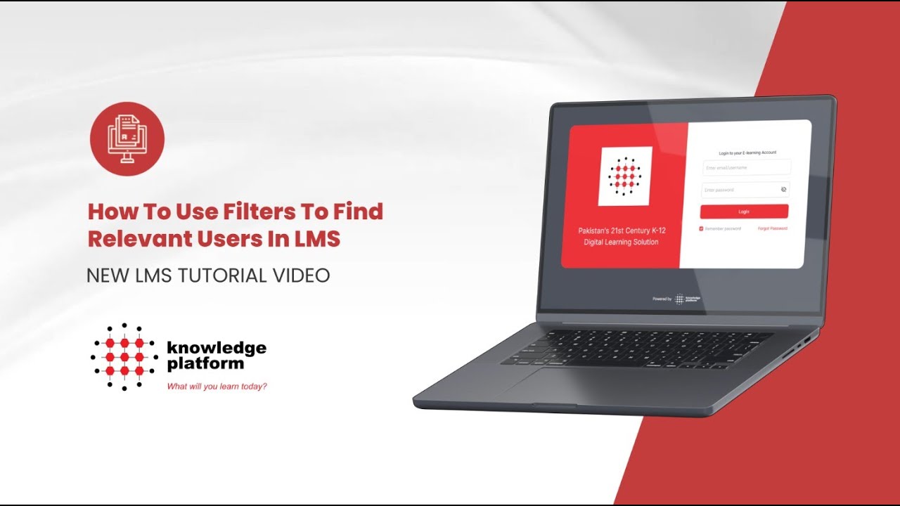 How to use filters to find relevant users in LMS? | English - YouTube