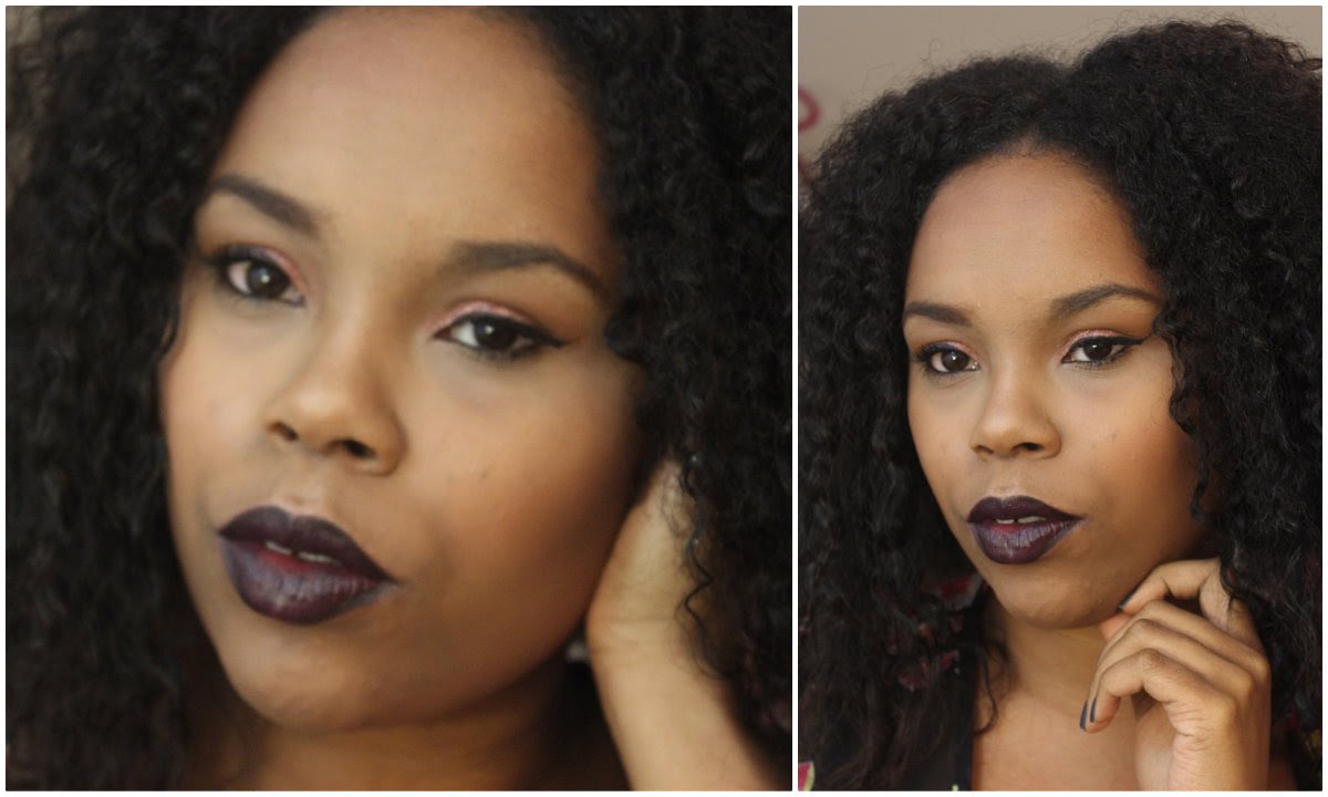Vampy Fall Glam Look | Mac Cyber Lipstick - YouTube