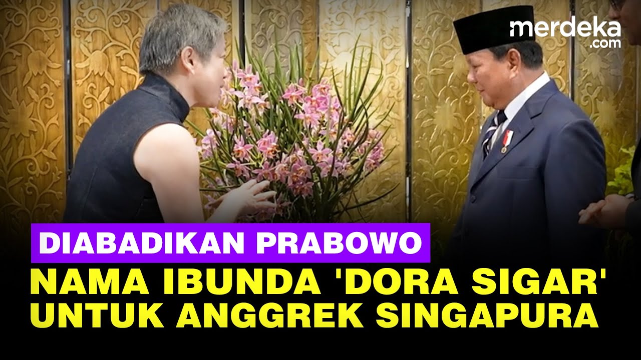 Momen Istimewa Prabowo Abadikan Nama Ibunya 'Dora Sigar' untuk Anggrek ...