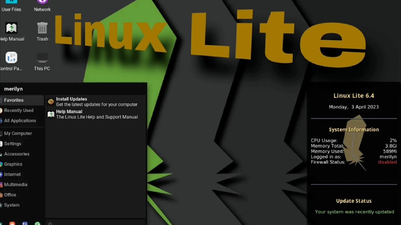 Linux lite 6.6 - YouTube