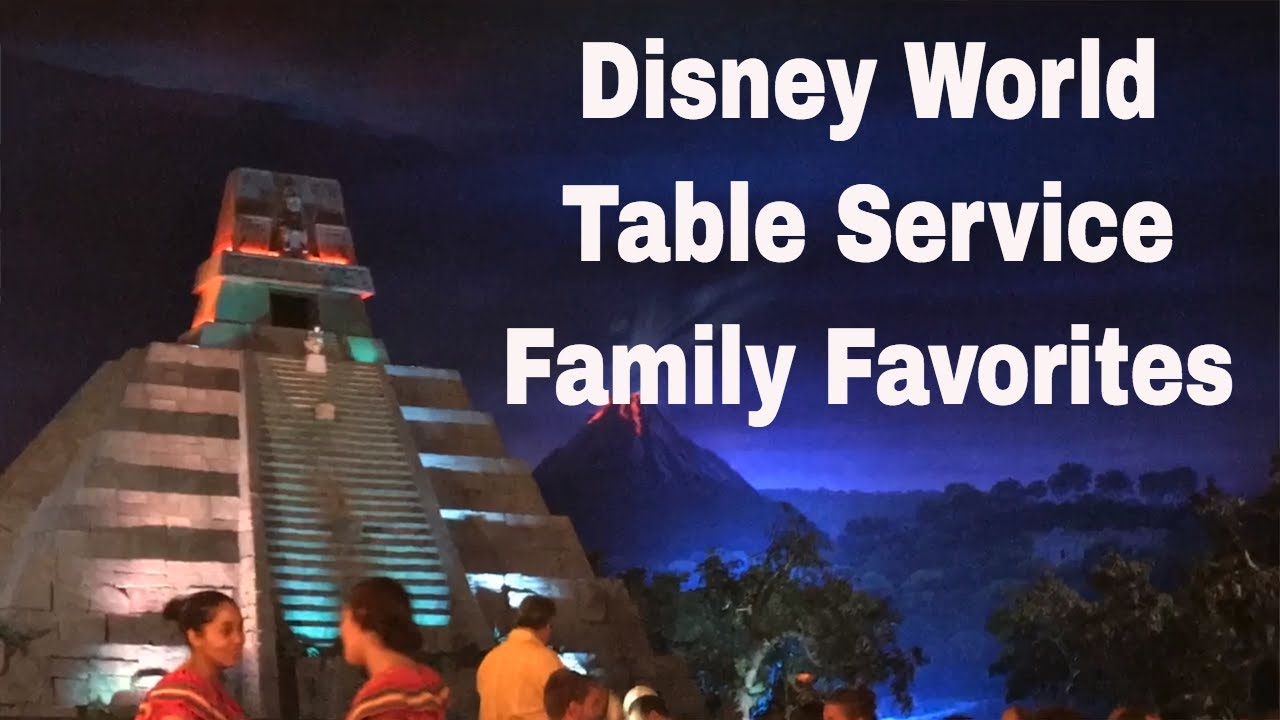 Disney World Table Service Dining Family Favorites - YouTube