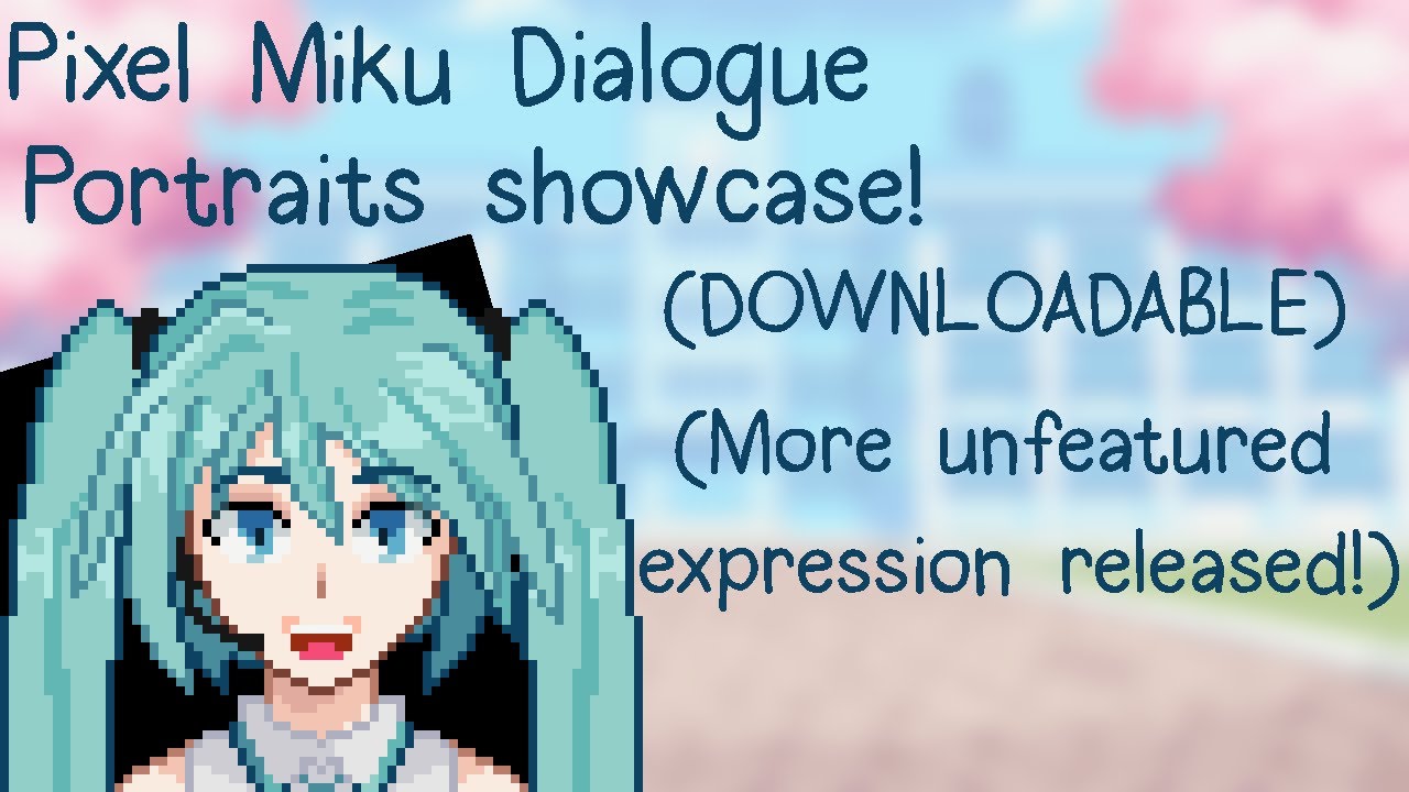 Friday Night Funkin' Pixel Miku Showcase: Dialogue Portraits Unveiled ...
