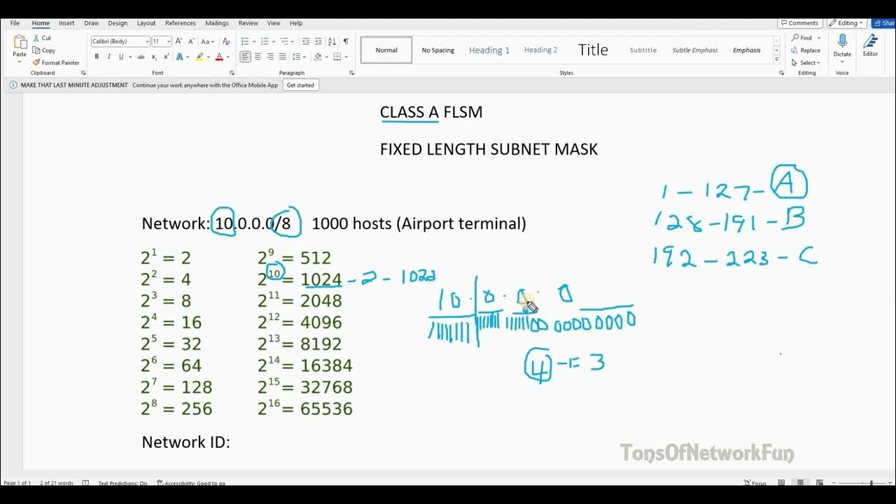 Class A Flsm Subnetting Example I Cisco Ccna Packet Tracer I 10 0 0 0