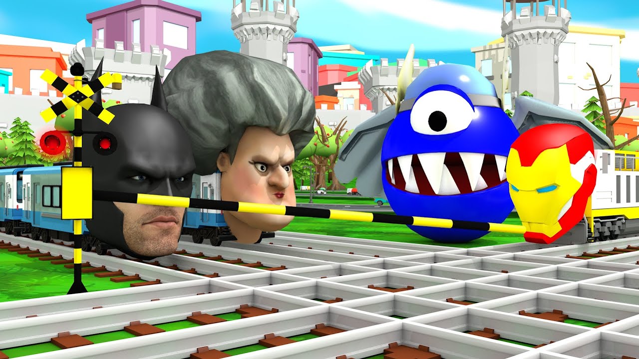 3D Railroad Crossing Animation #train #3dtrain | TrainVenture - YouTube