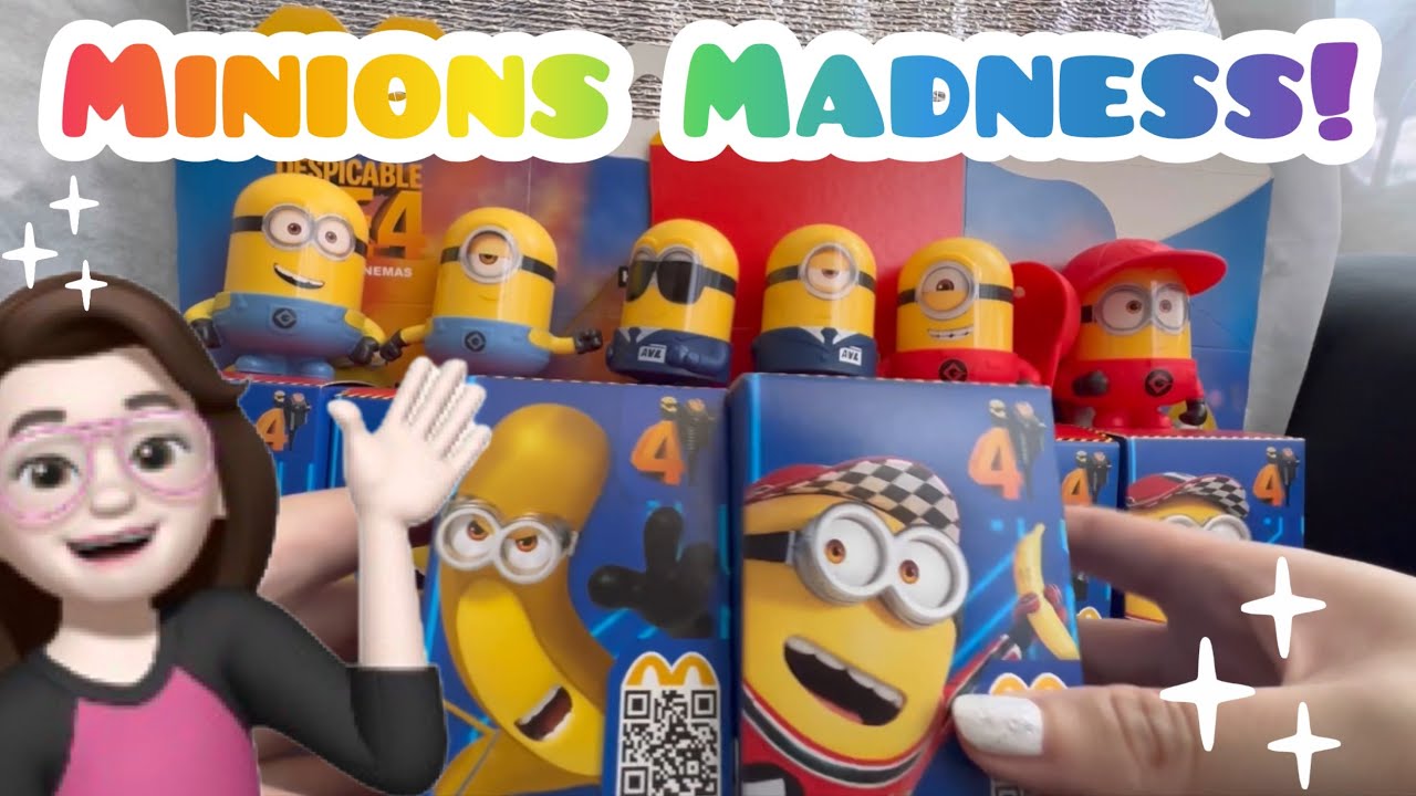 Minions Despicable Me 4 McDonalds Happy Meal Toys July 2024 Week 4 Toy ...