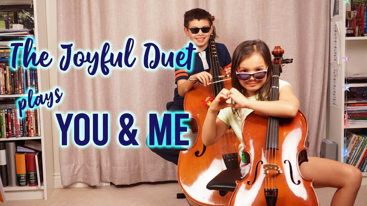 The Joyful Duet play You & Me from the Cello Time Runners book - YouTube