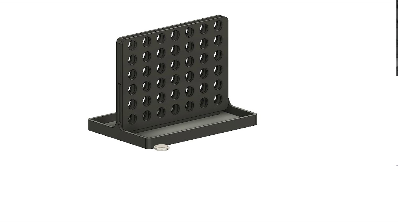 Four in row 3d model - YouTube