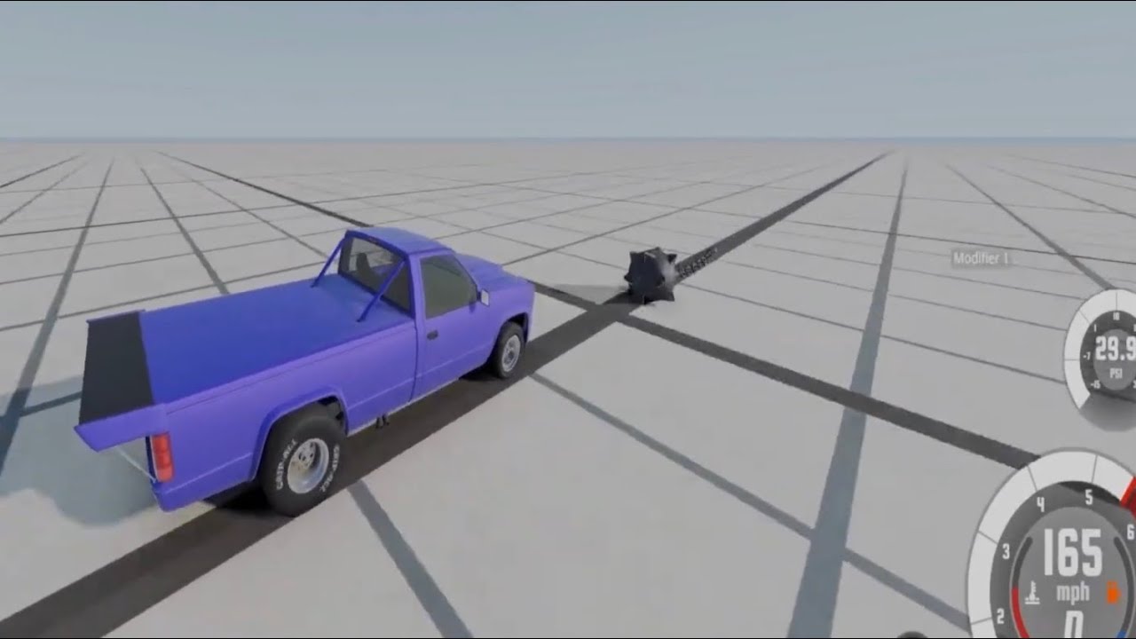 A D Series D15 Drag Truck vs a Spiked Ball in BeamNG Drive!!!! - YouTube
