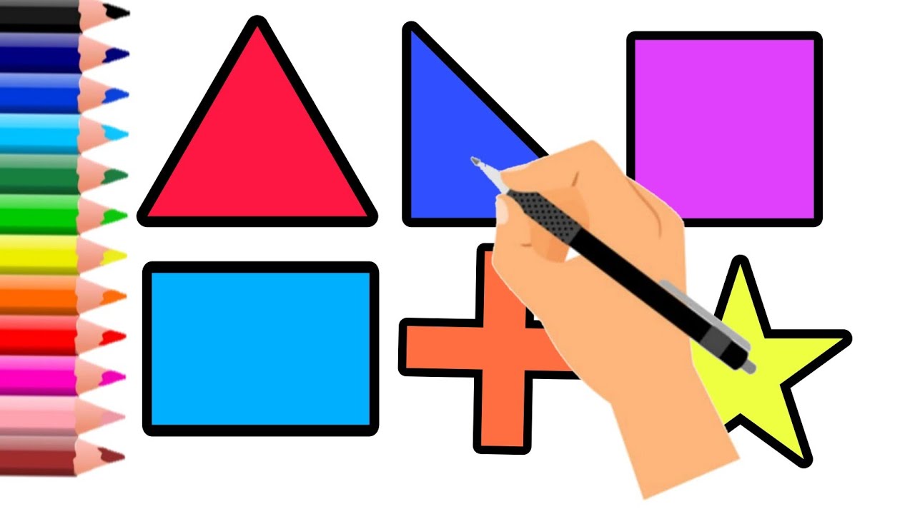 2d shapes drawing activity | shapes drawing | easy 2d shapes for ukg ...