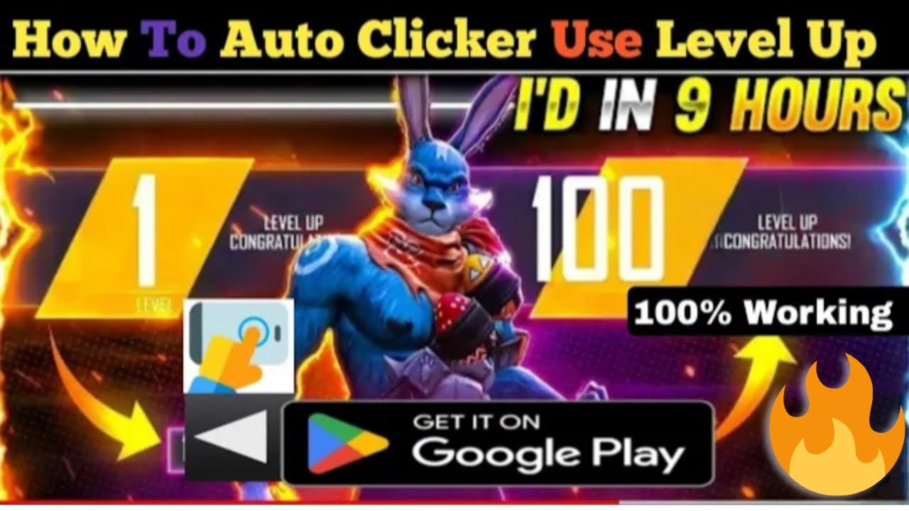 Free fire fast level up kaise kare || Auto clicker se automatic kaise ...