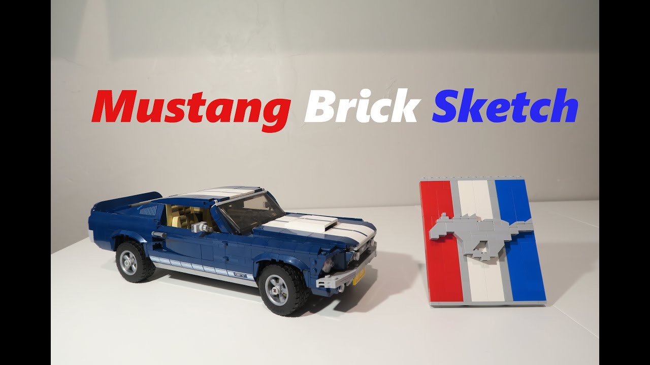 Lego Mustang Logo Brick Sketch - YouTube