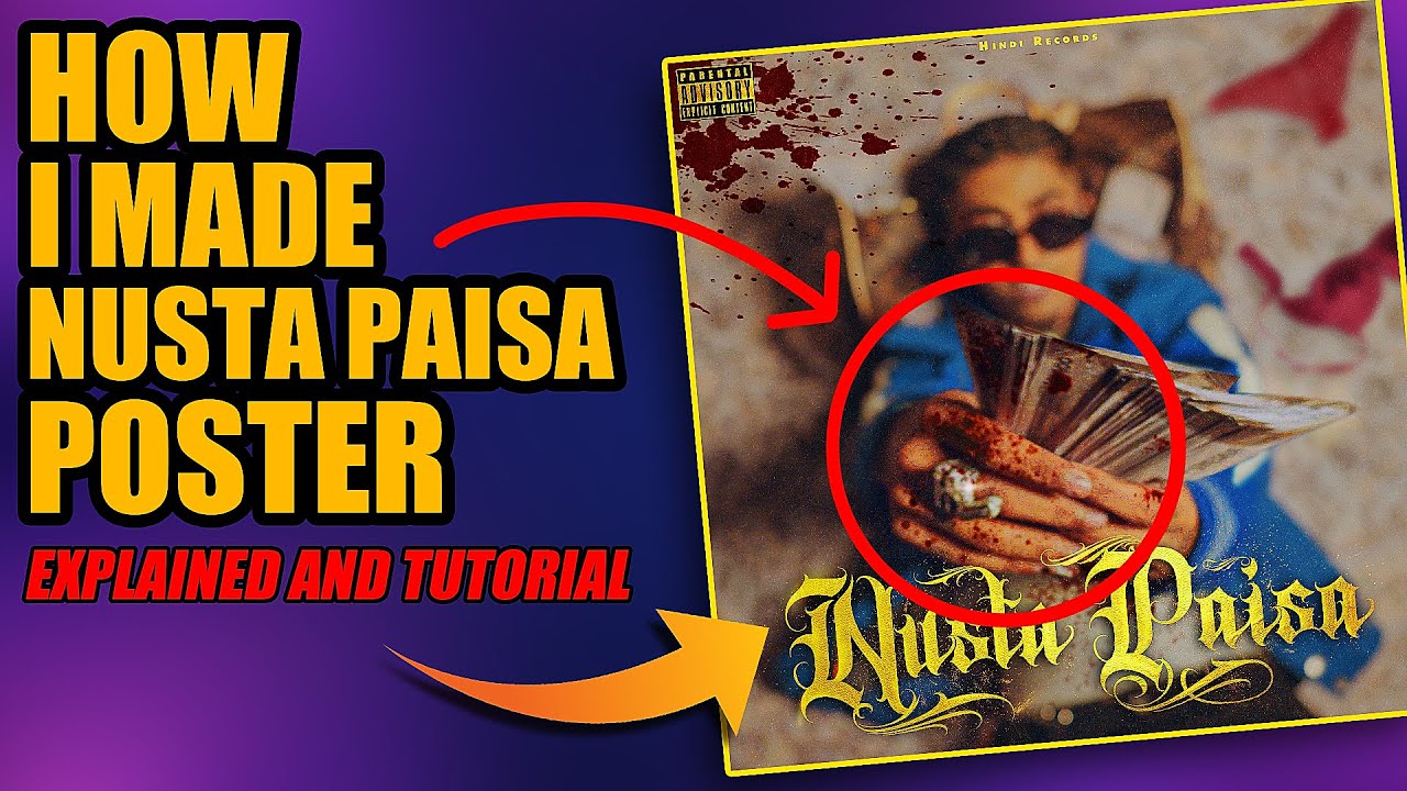 Nusta Paisa Poster Explained and Tutorial || MC Stan #nustapaisa - YouTube