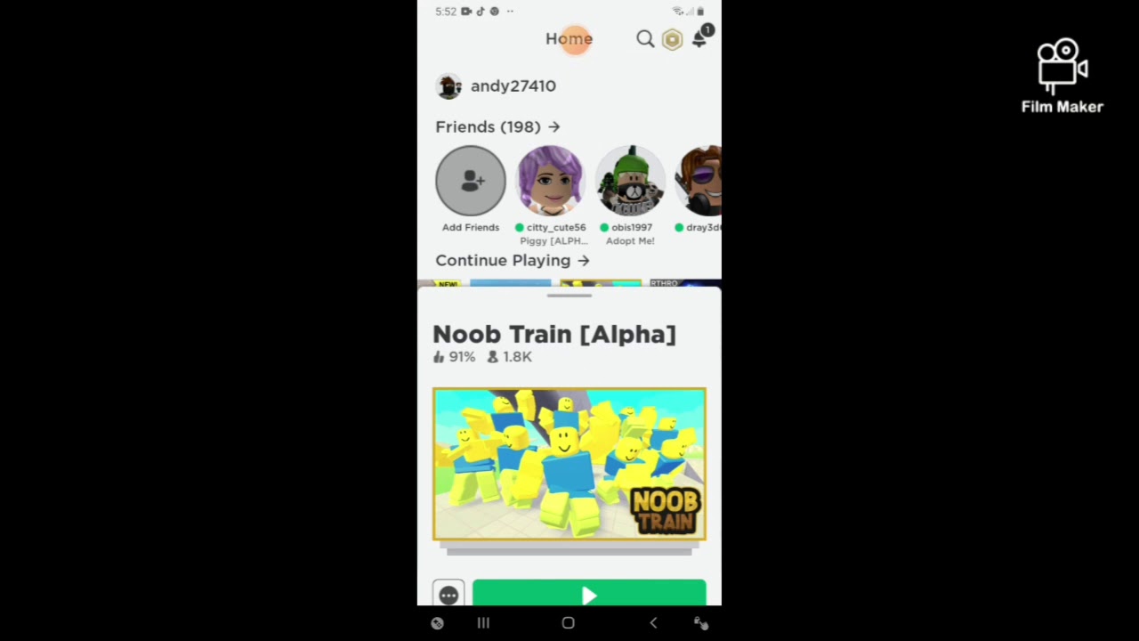 Playing noob train ROBLOX - YouTube