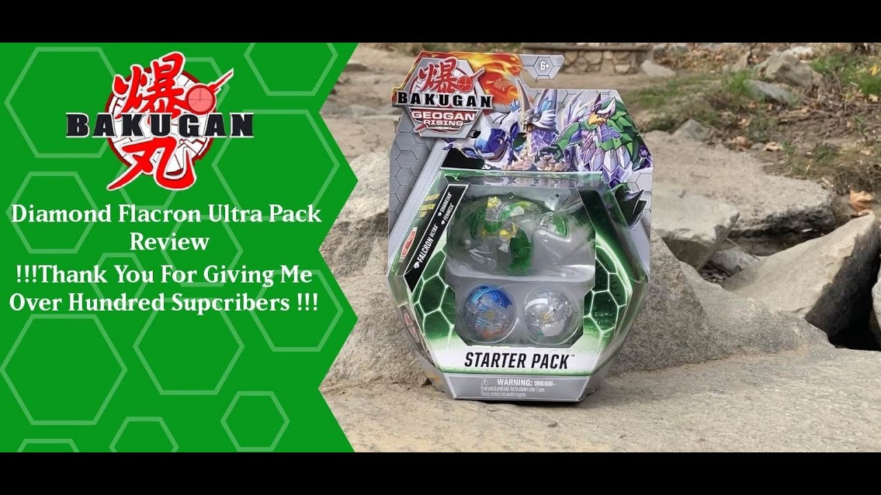 Bakugan Geogan Rising Diamond Falcron Ultra Starter Pack Review - YouTube