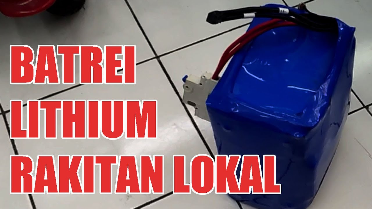 Rakitan Baterai Lithium LiFePO4 Lokal untuk Sepeda Listrik Zoomer ...