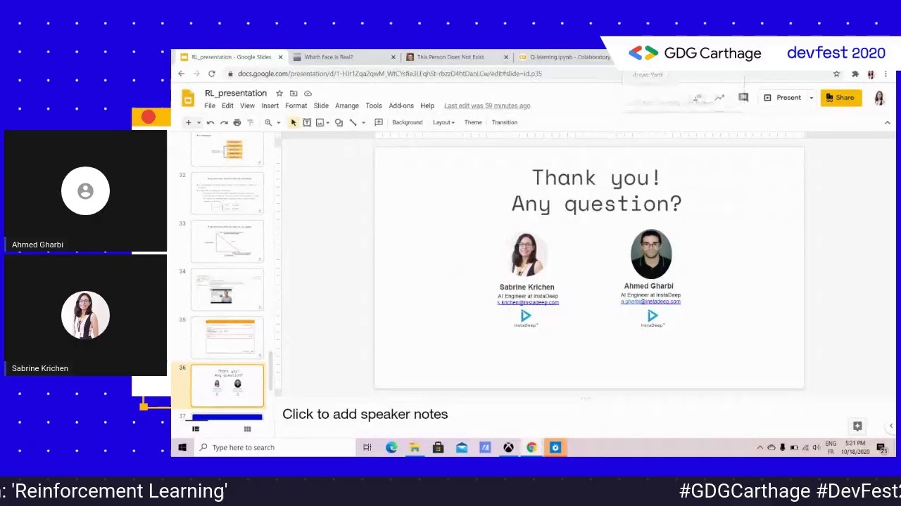 Reinforcement learning - Sabrine Krichen & Ahmed Gharbi - YouTube
