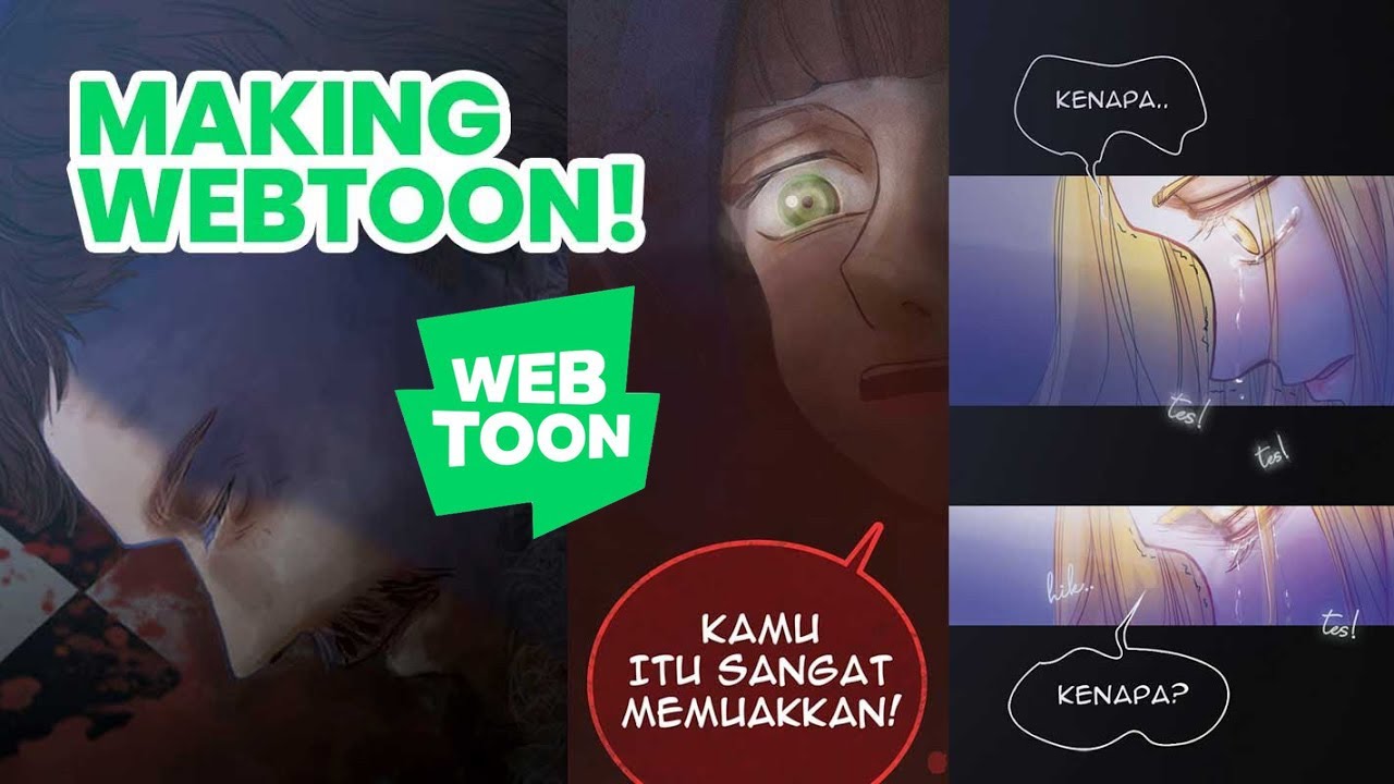MAKE WEBTOON WITH ME Membuat Komik | Webtoon Coloring Process in ...