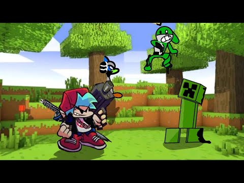 FNF "Glitched Funkin" Lore week 1 Minecraft VS Creeper - YouTube