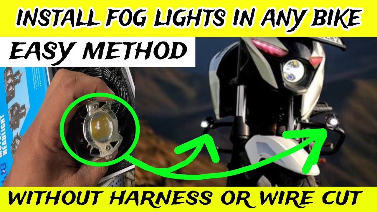 Installation of Fog Lights without harness or wire cut | आप बिना किसी ...