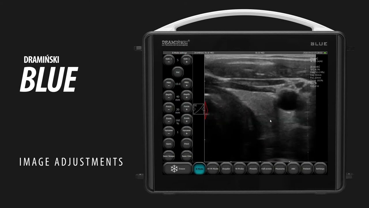 Part 2. How to adjust the image parameters. DRAMIŃSKI BLUE portable ...