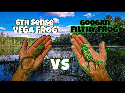VEGA FROG VS FILTHY FROG TOPWATER FISHING CHALLENGE!!(Who will win ...