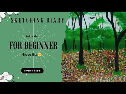 Easy drawing Art|| Drawing to Capture Nature|| for biggners|| Easy Step ...