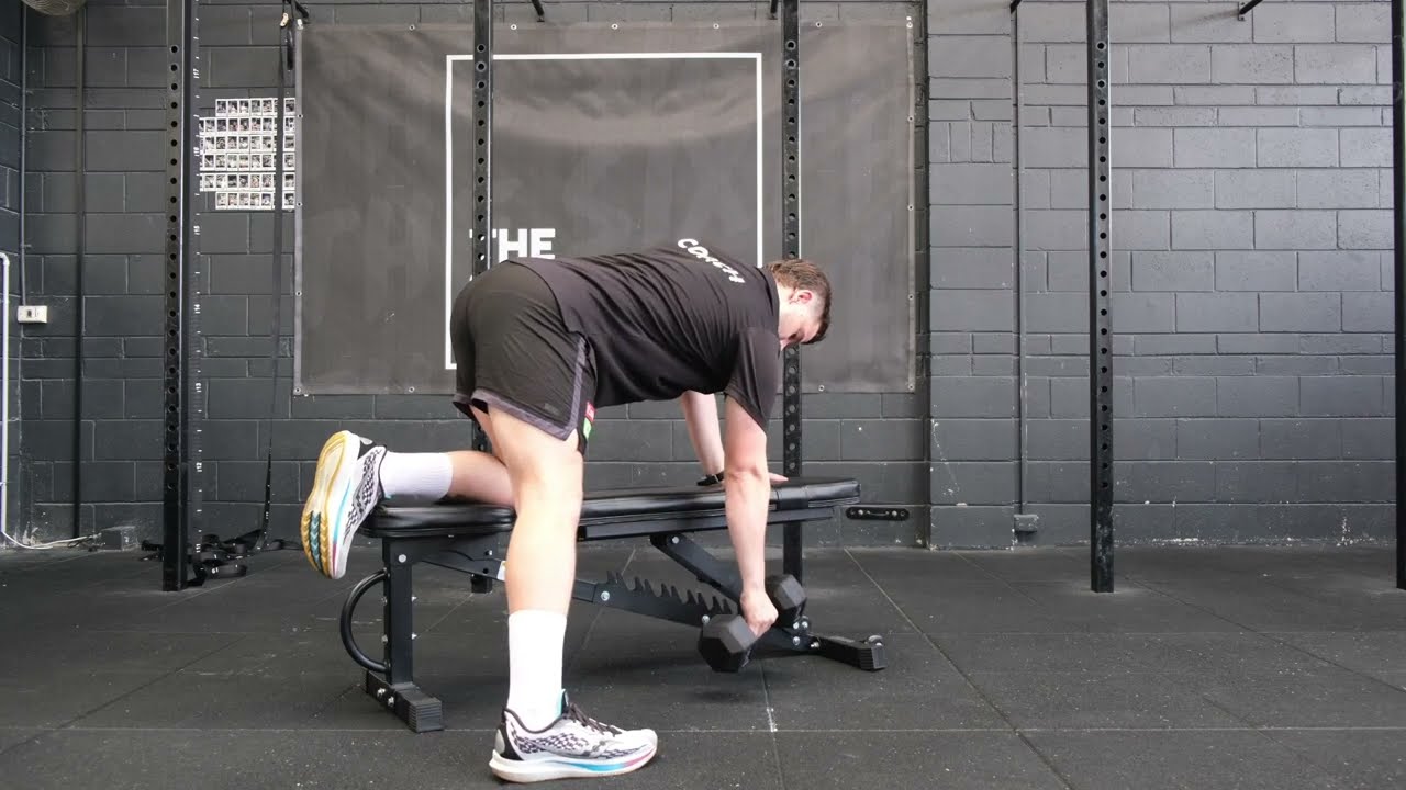 Bench Supported Single Arm DB Row - YouTube