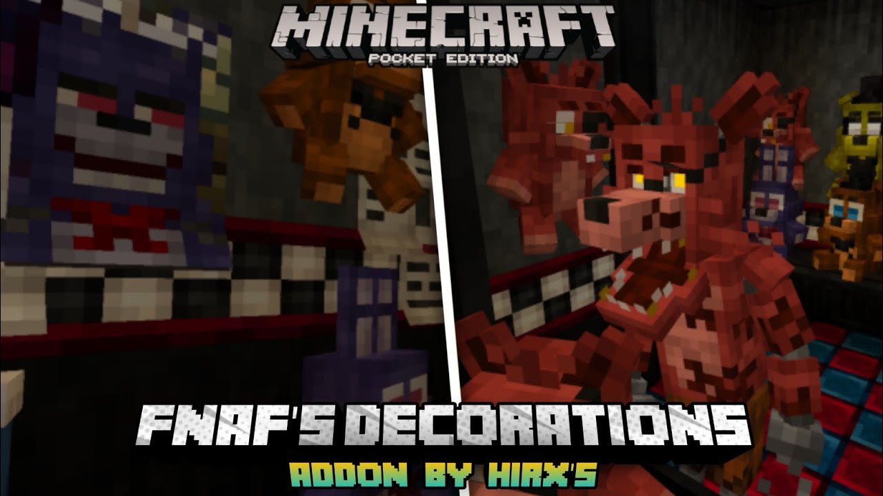 Furniture Mod Minecraft Pe - FNAF Decorations v4 (Pre Release #1 ...