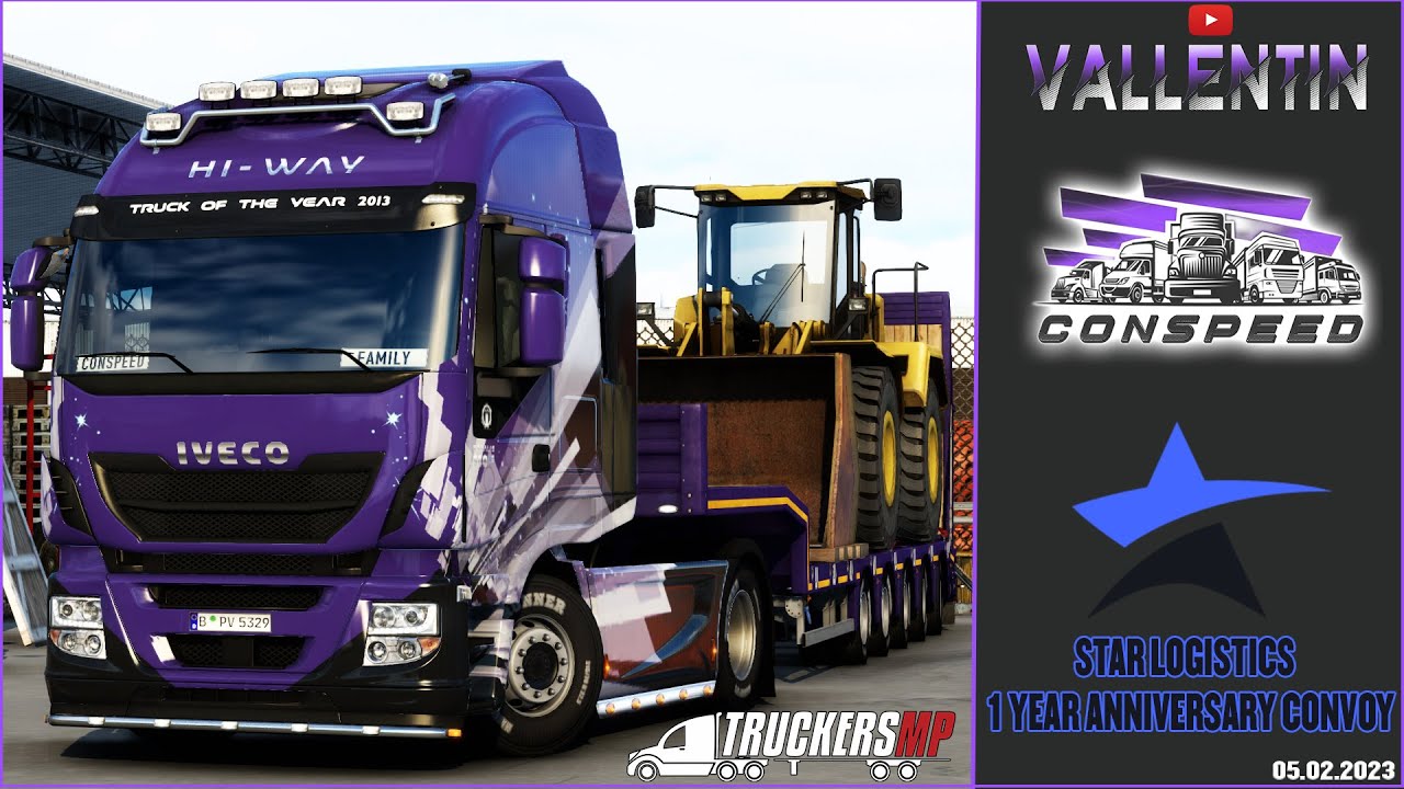 🔴 LIVE • Euro Truck Simulator 2 - CONSPEED Convoy - STAR LOGISTICS 1 ...