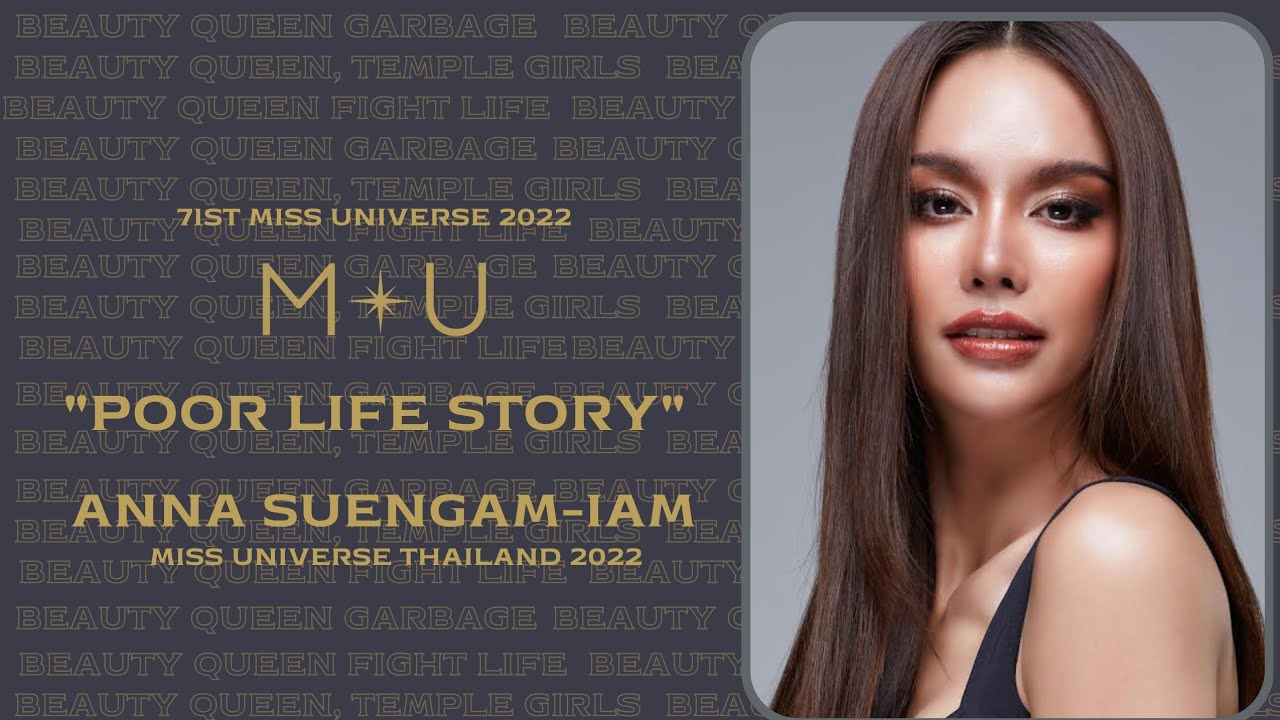 The poor life story of Anna Suengam-iam Miss Universe Thailand 2022 Wow ...